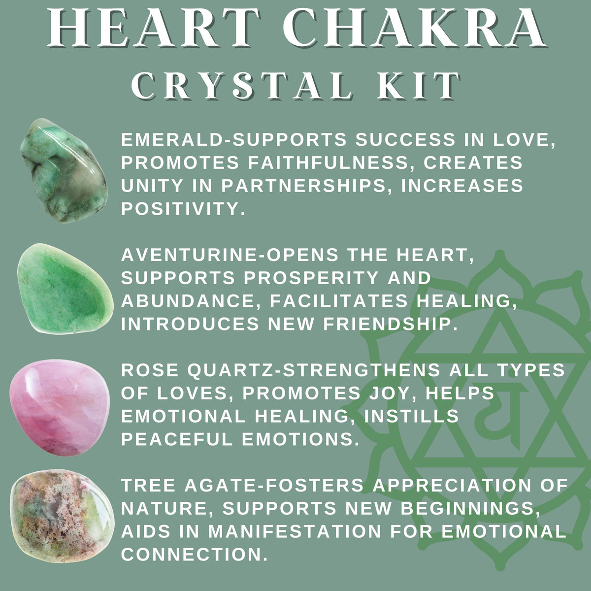 Heart Chakra Crystal Kit – Arabella Crystals